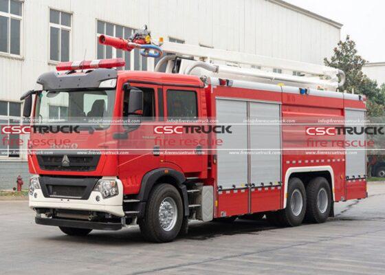HOWO 20M Water Tower Fire Fighting Truck - Fire Rescue Truck