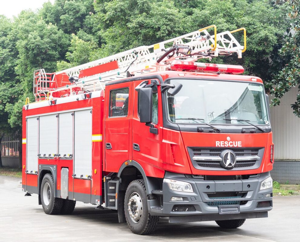 Ladder Fire Truck Deployed in the UK to Enhance Urban Firefighting ...