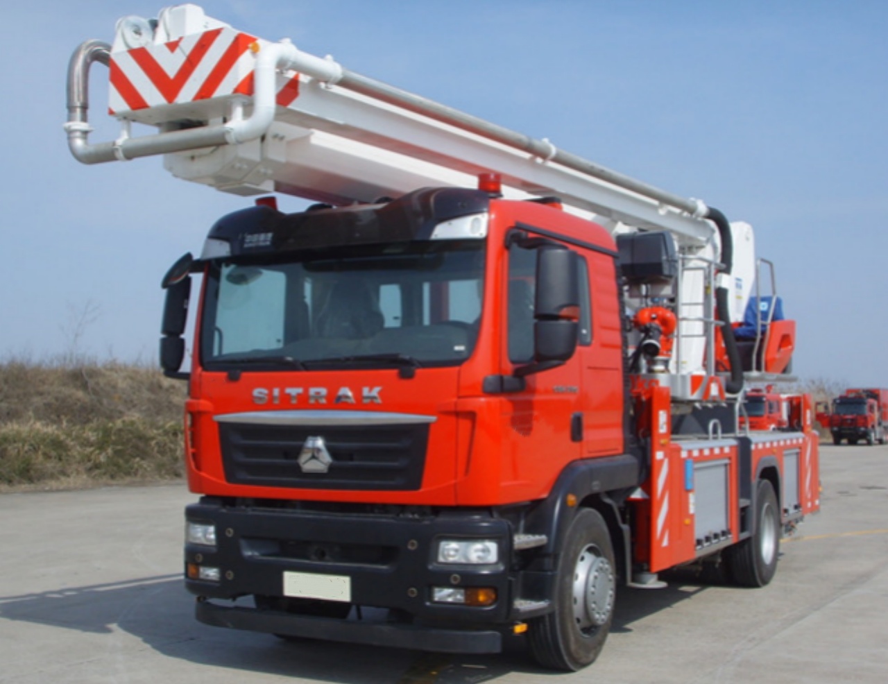 Platform Fire Truck Shipped to France for Elevated Firefighting and ...