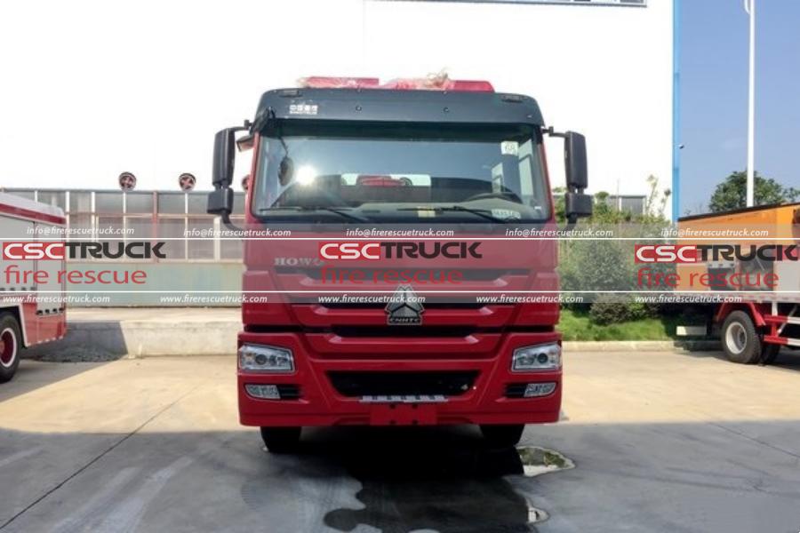 280-Horsepower 10-Liter Engine — HOWO 8-ton Single-Axle Water Tank Fire ...