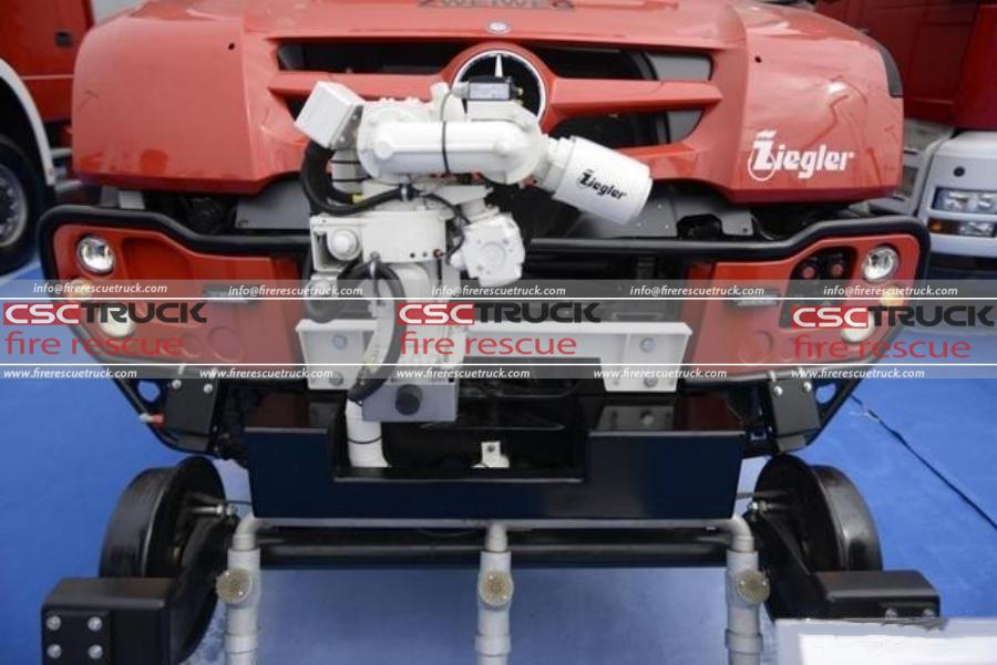 3000L Unimog U423 4WD Road-Rail Dual-Use Water Foam Fire Truck ...