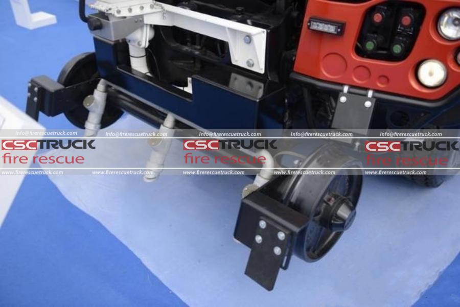 3000L Unimog U423 4WD Road-Rail Dual-Use Water Foam Fire Truck ...