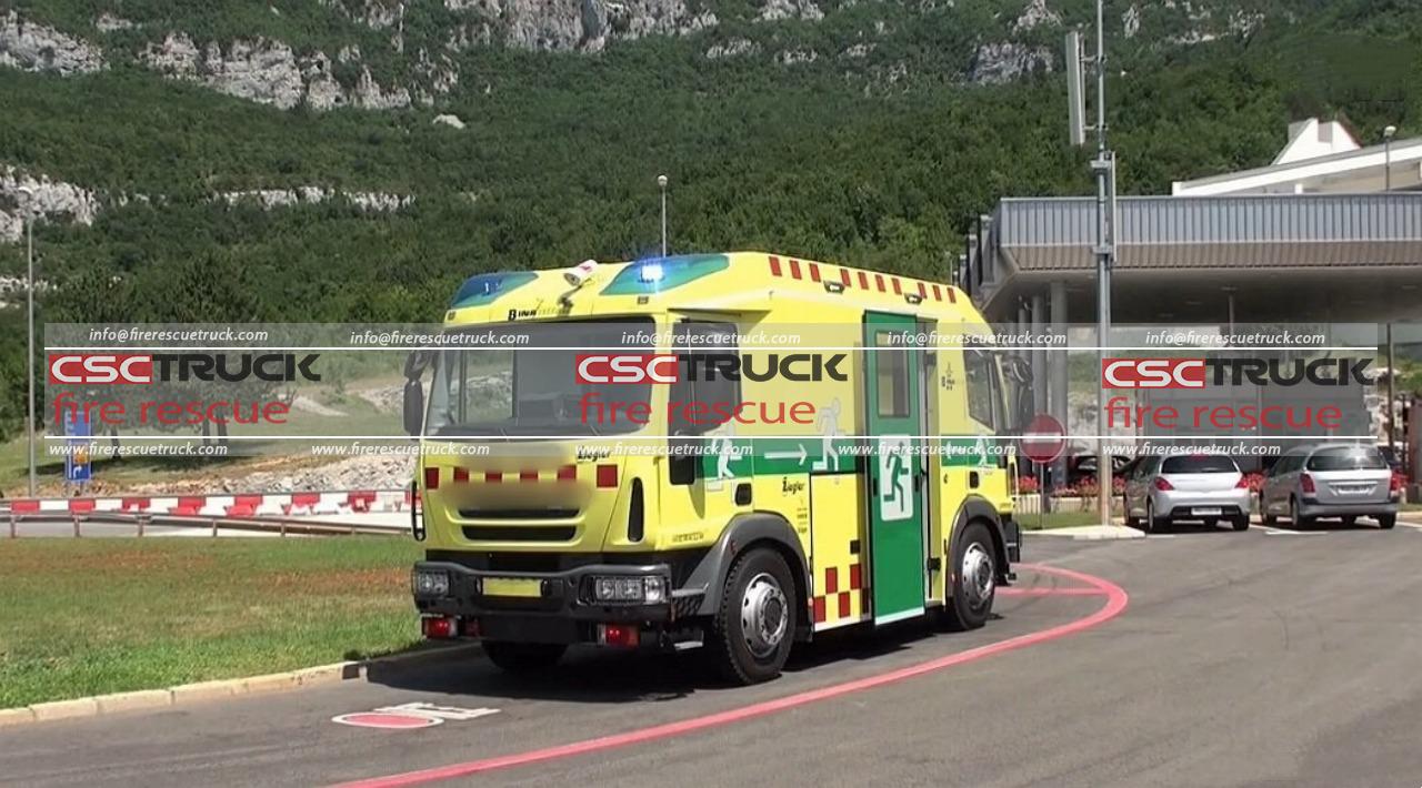 Motor-driven Ziegler 4x4 Two-Cabin Tunnel Fire Rescue Truck ...