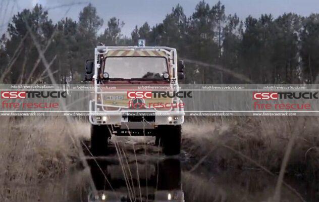 Unimog U5023 Fire Truck – Traversing Mountains and Rivers for Emergency ...