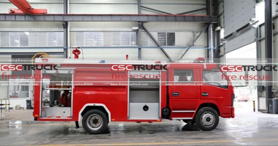 Dongfeng K7 Double-Row EURO VI 5 Ton Water Tanker Fire Truck ...
