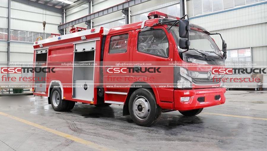 Dongfeng K7 Double-Row EURO VI 5 Ton Water Tanker Fire Truck ...