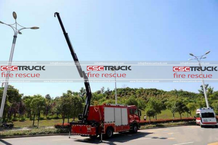 SINOTRUK SITRAK EURO VI երկխցիկ արտակարգ փրկարարական հրշեջ մեքենա ...