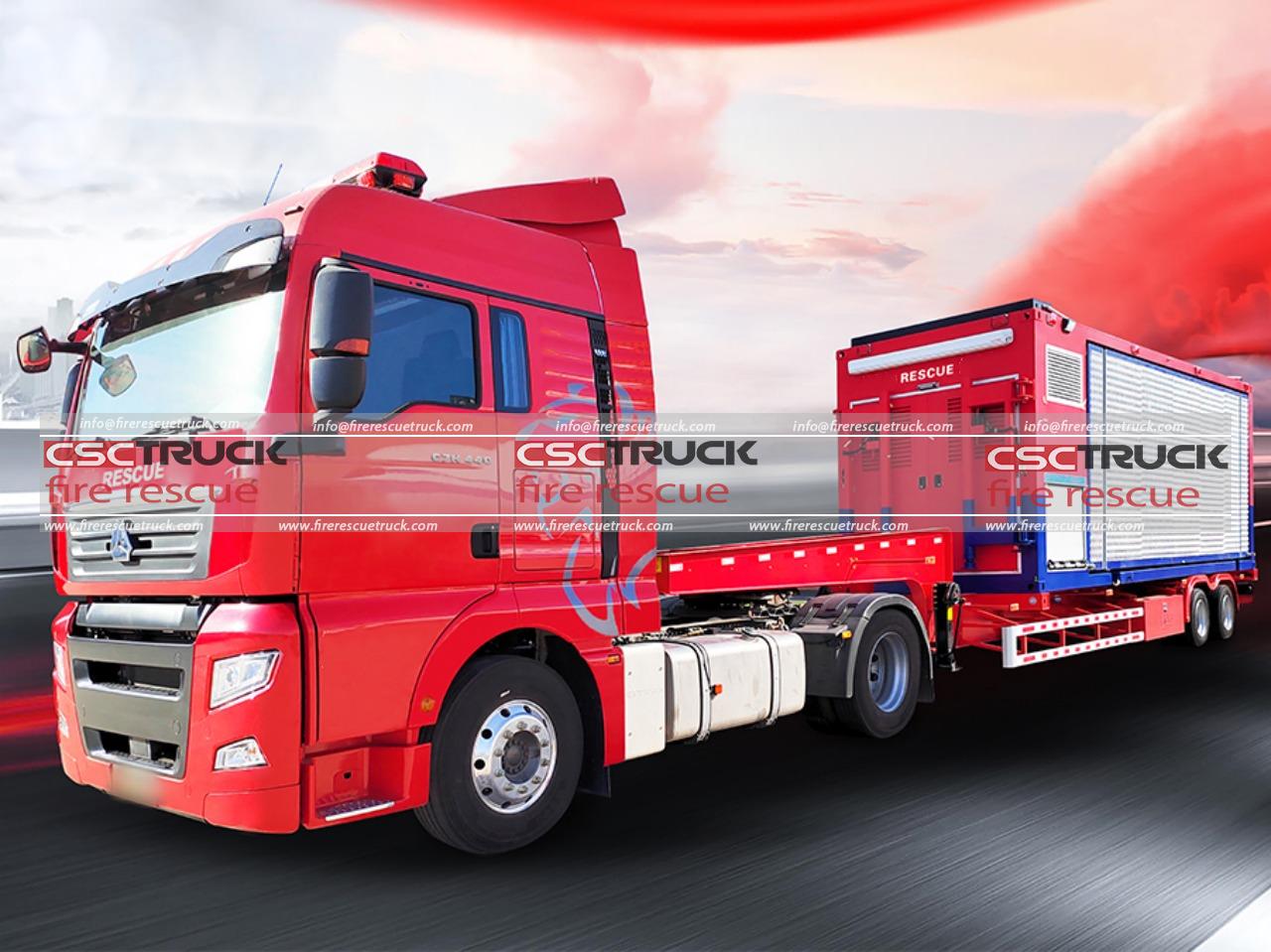 Shvetsiya mobil yong'in operatsiyalari uchun o'z-o'zini kengaytirish qo ...