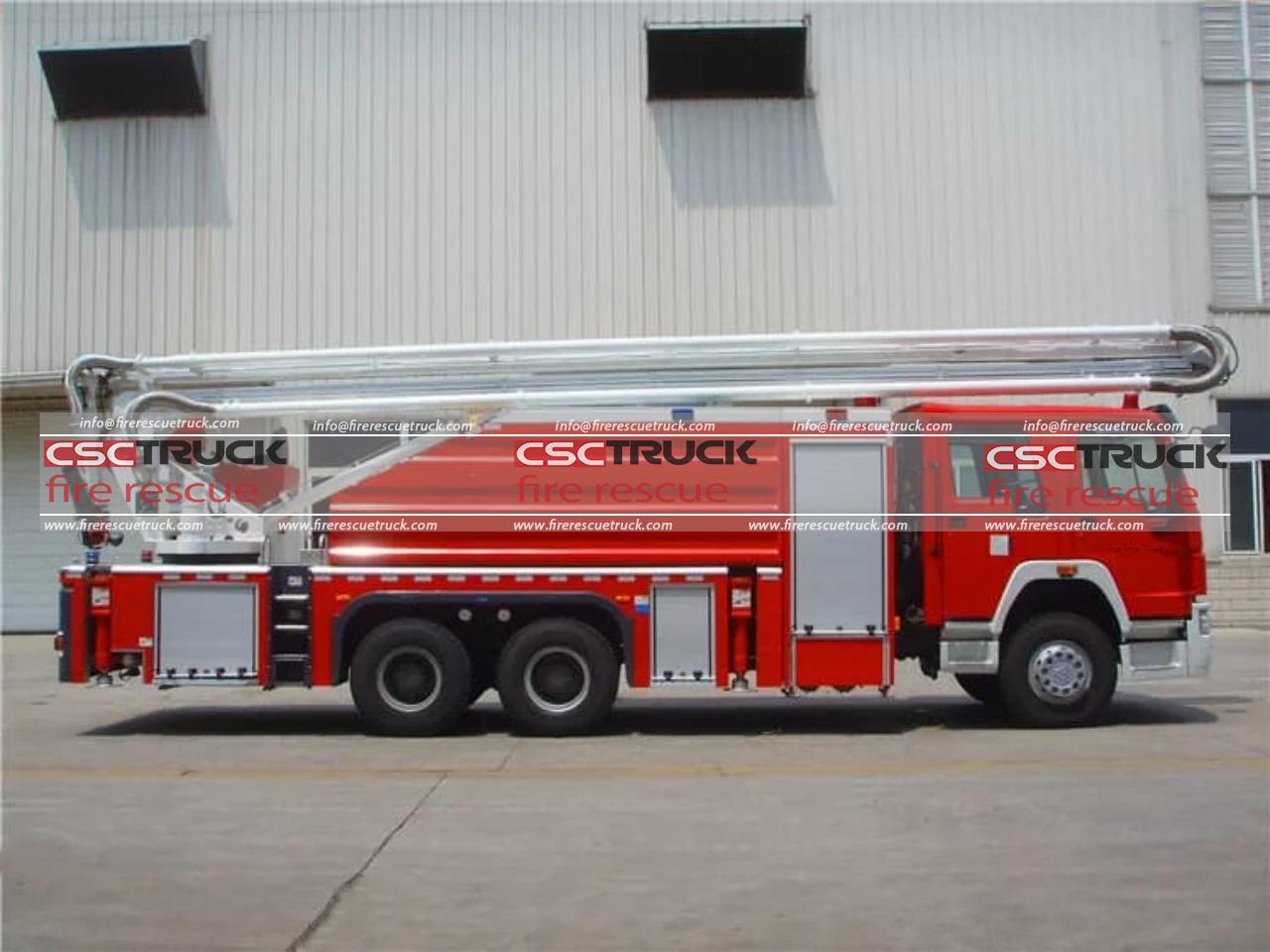 Foam Tower Fire Truck – Extended-Reach Foam Tower Fire Truck for Large ...