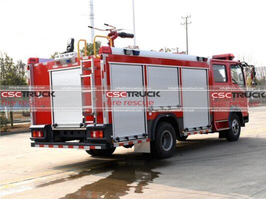 HOWO 4ton Mobile Water Foam Fire Truck - Fire Rescue Truck